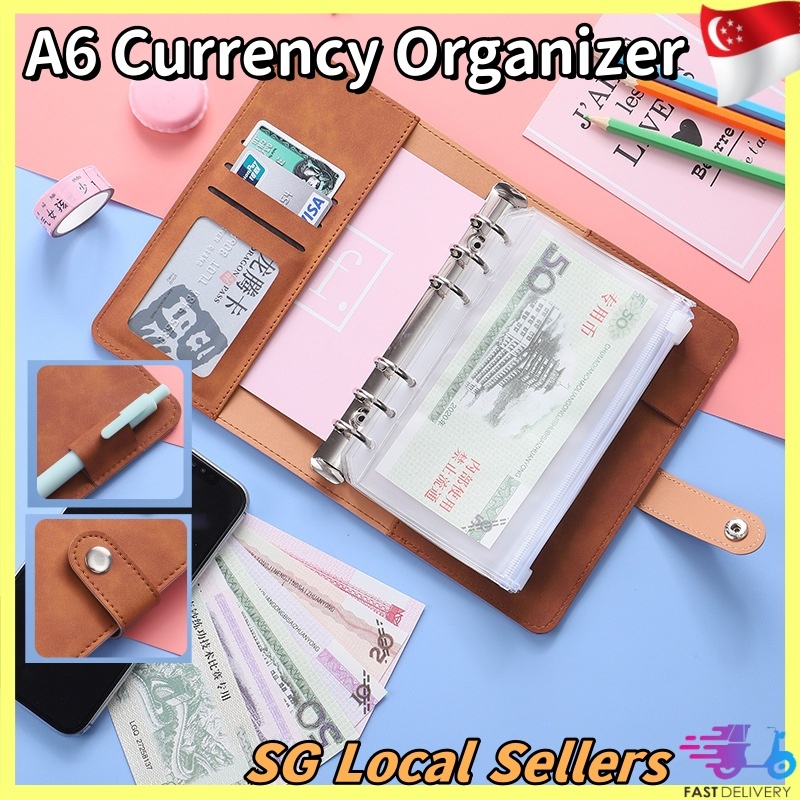 [SG Ready Stock]Convenient A6 Currency Organizer Cash Envelope Savings ...