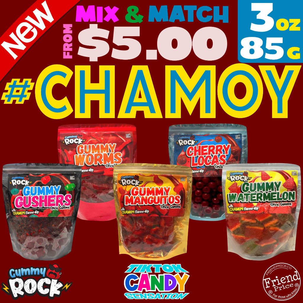 [NEW] Chamoy Gummy Candy: Gummy Manguitos, Gummy Watermelon, Gummy ...