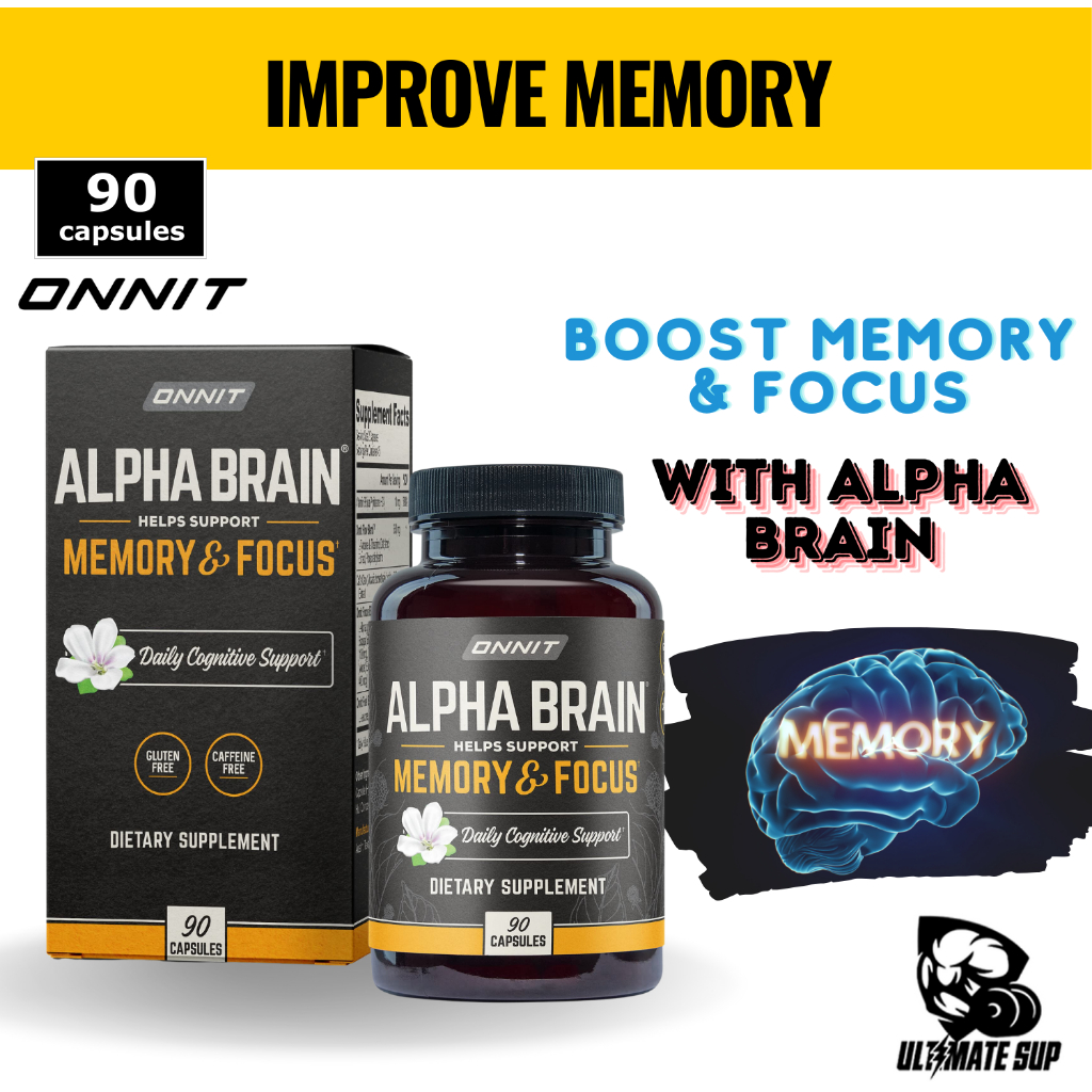 ONNIT, Alpha Brain, Premium Nootropic Brain Supplement, Caffeine-Free ...