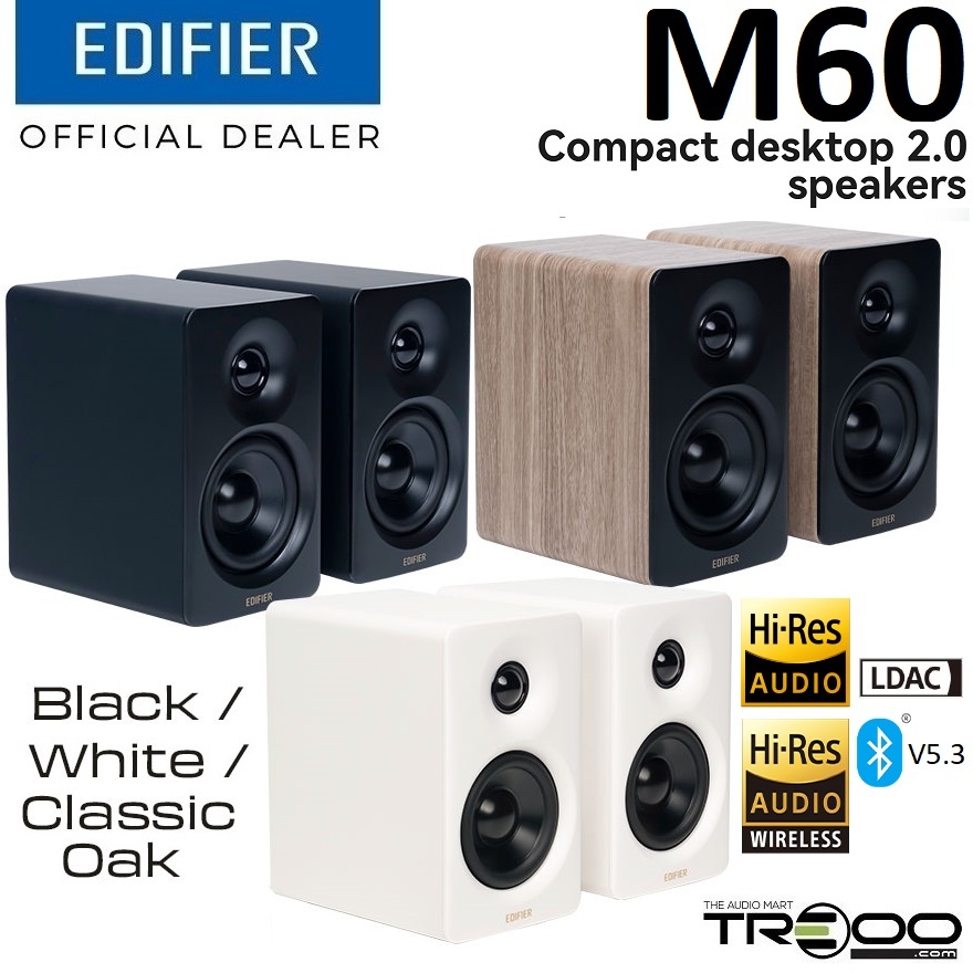 Edifier M60 Wireless Bluetooth Desktop Bookshelf Speakers | Shopee ...