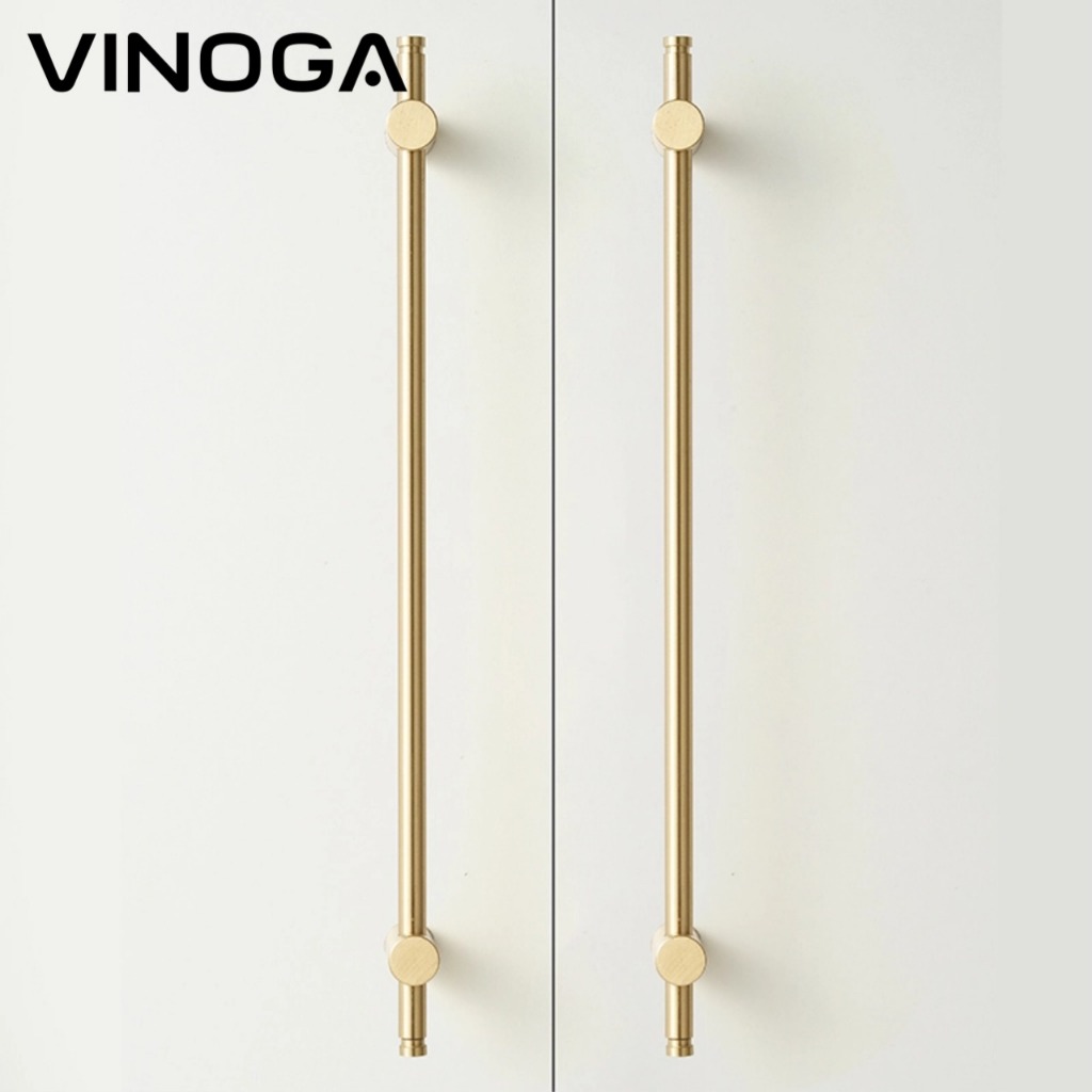 Cabinet Handle Solid Brass Adjustable Long Cabinet Handles Drawer Pulls ...