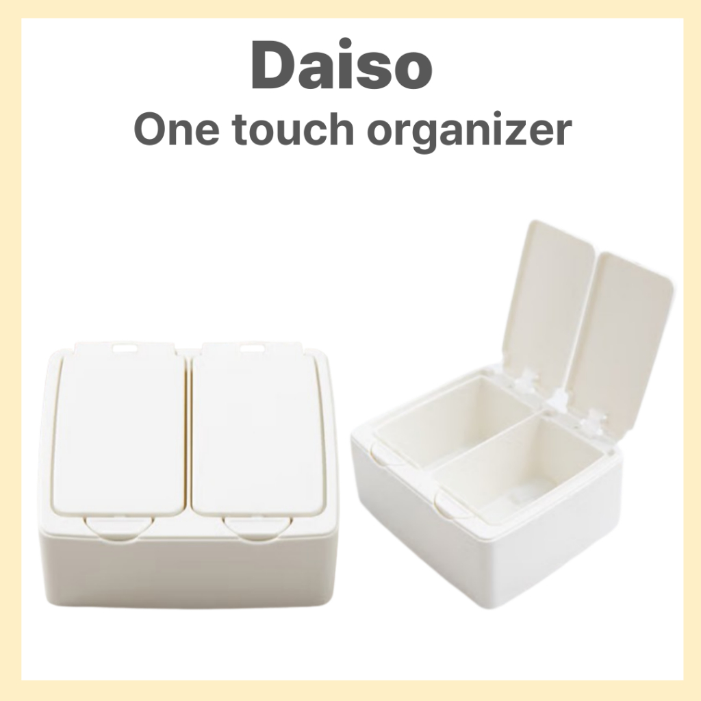 Daiso One-touch stackable multi-purpose Organizer for efficient storage ...
