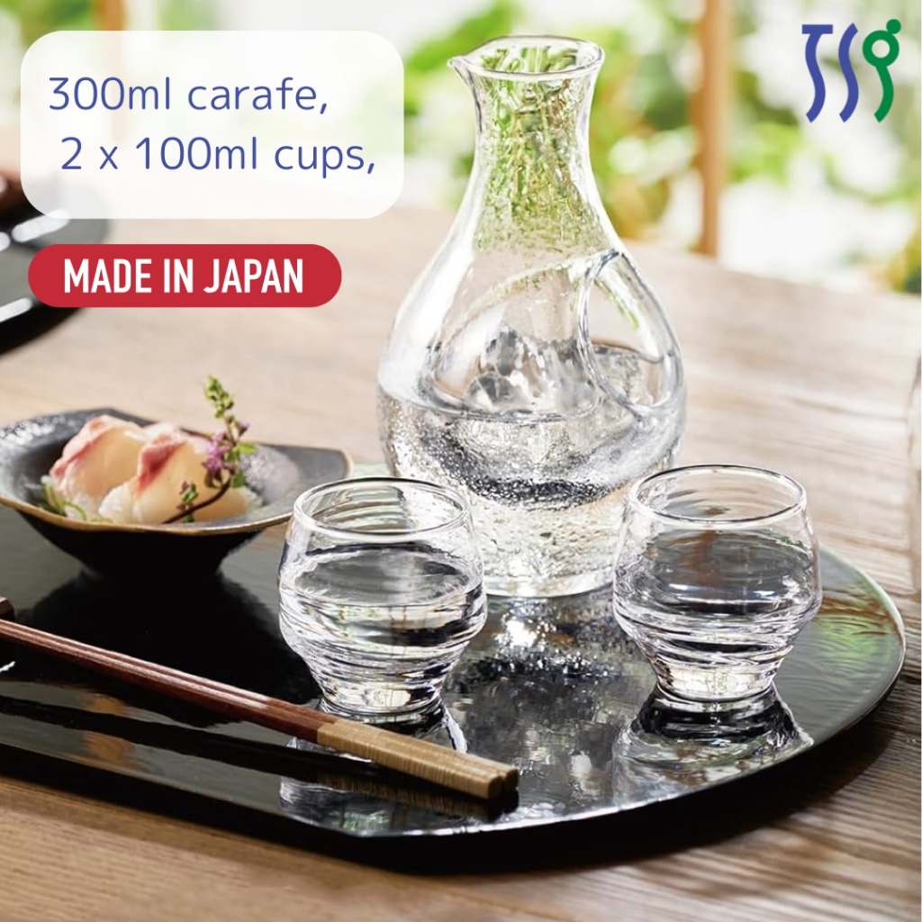 【made in japan】 Eastern Sasaki Glass Sake Chilled Set, Sake Glass ...