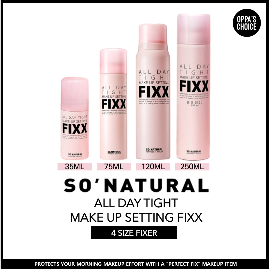 [SO NATURAL] ALL DAY TIGHT MAKEUP SETTING FIXX | Long-Lasting Makeup ...