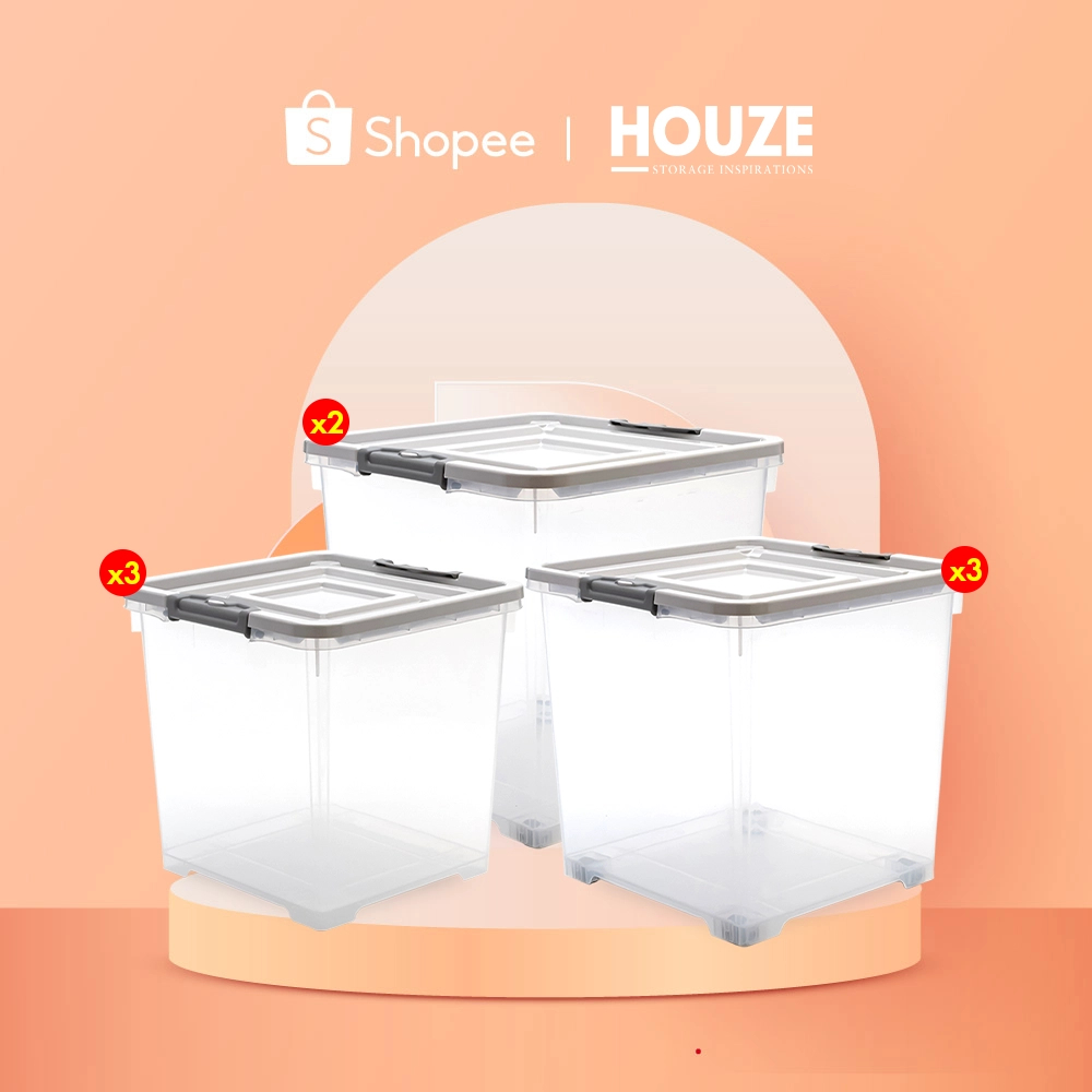 Shopee x HOUZE Square Shape Storage Essentials Brand Box (Worth SGD 300 ...