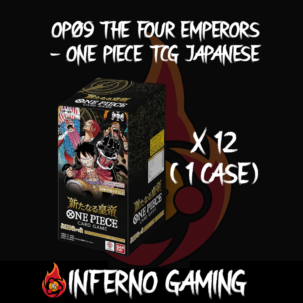 [OP-09] The Four Emperors Booster Box- One Piece TCG Japanese OP09 ...