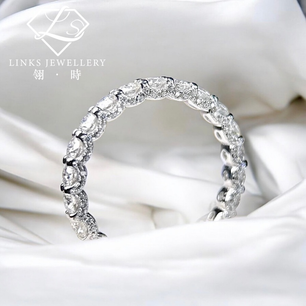 [Real Moissanite]Can Pass Diamond Test 18K Gold Luxury Lace Full ...