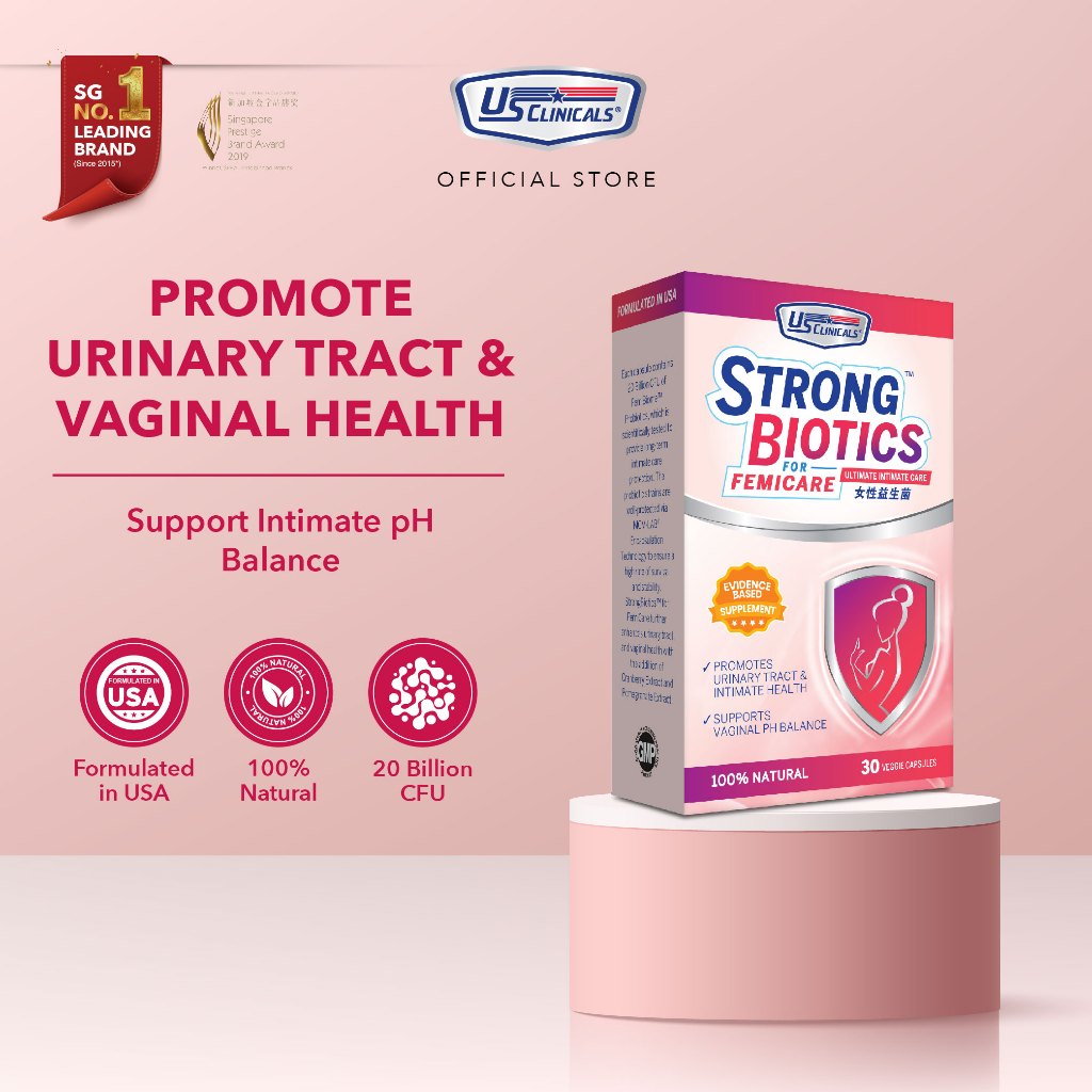 US Clinicals StrongBiotics For Femicare 30s | Vaginal Supplement ...