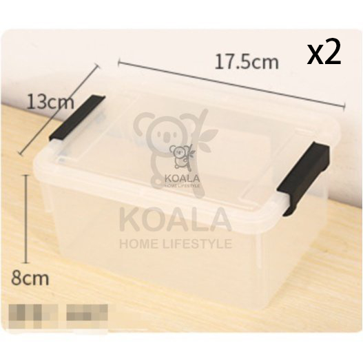 🇸🇬Koala Home🔥Transparent Storage Box Organizer Stackable Container ...
