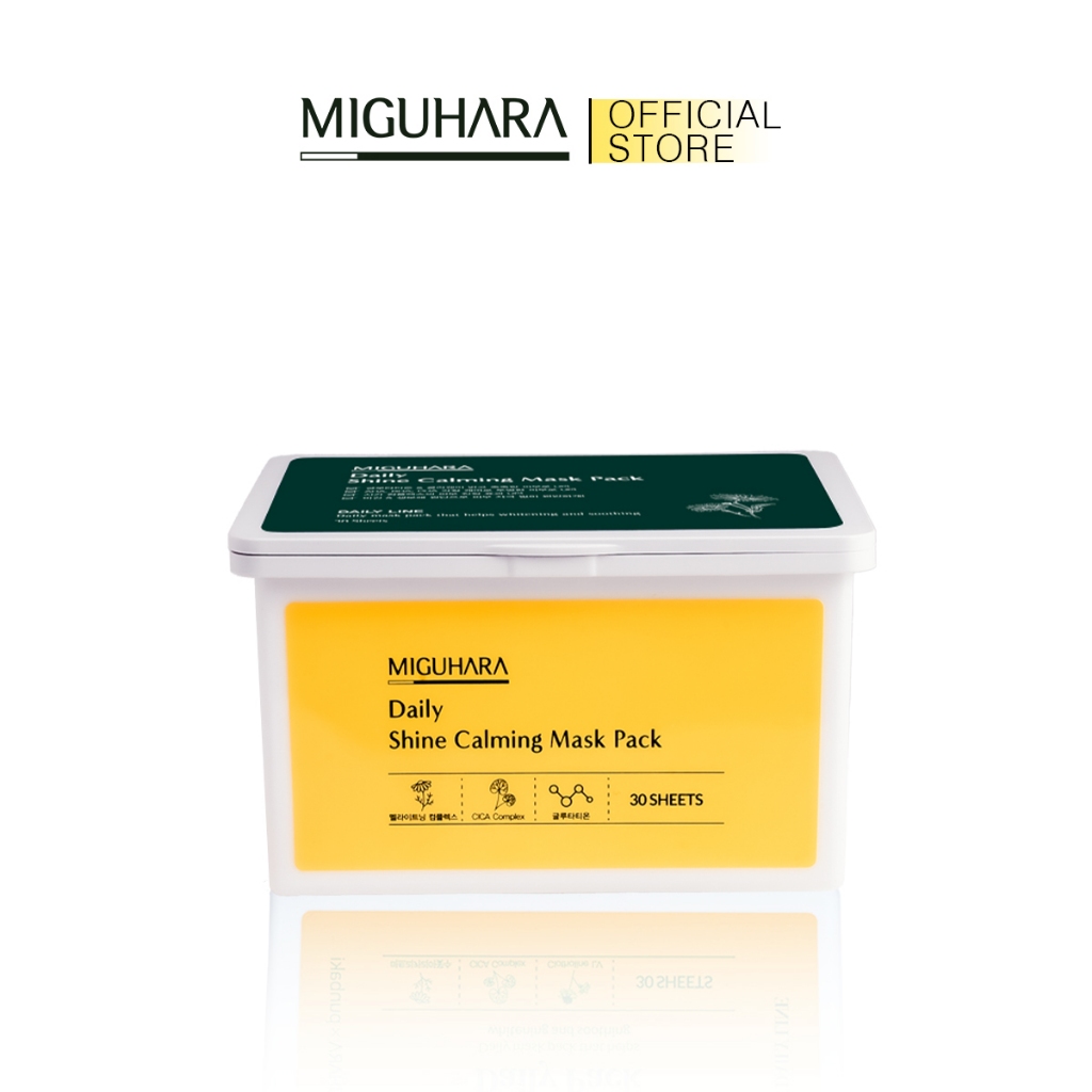 [MIGUHARA] Daily Shine Calming Mask Pack (30pcs) | Shopee Singapore