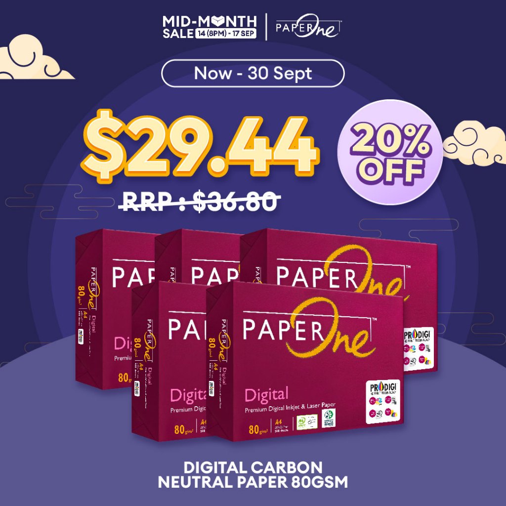 PaperOne™ Digital Premium Quality 85gsm / 80gsm Carbon Neutral Copy ...