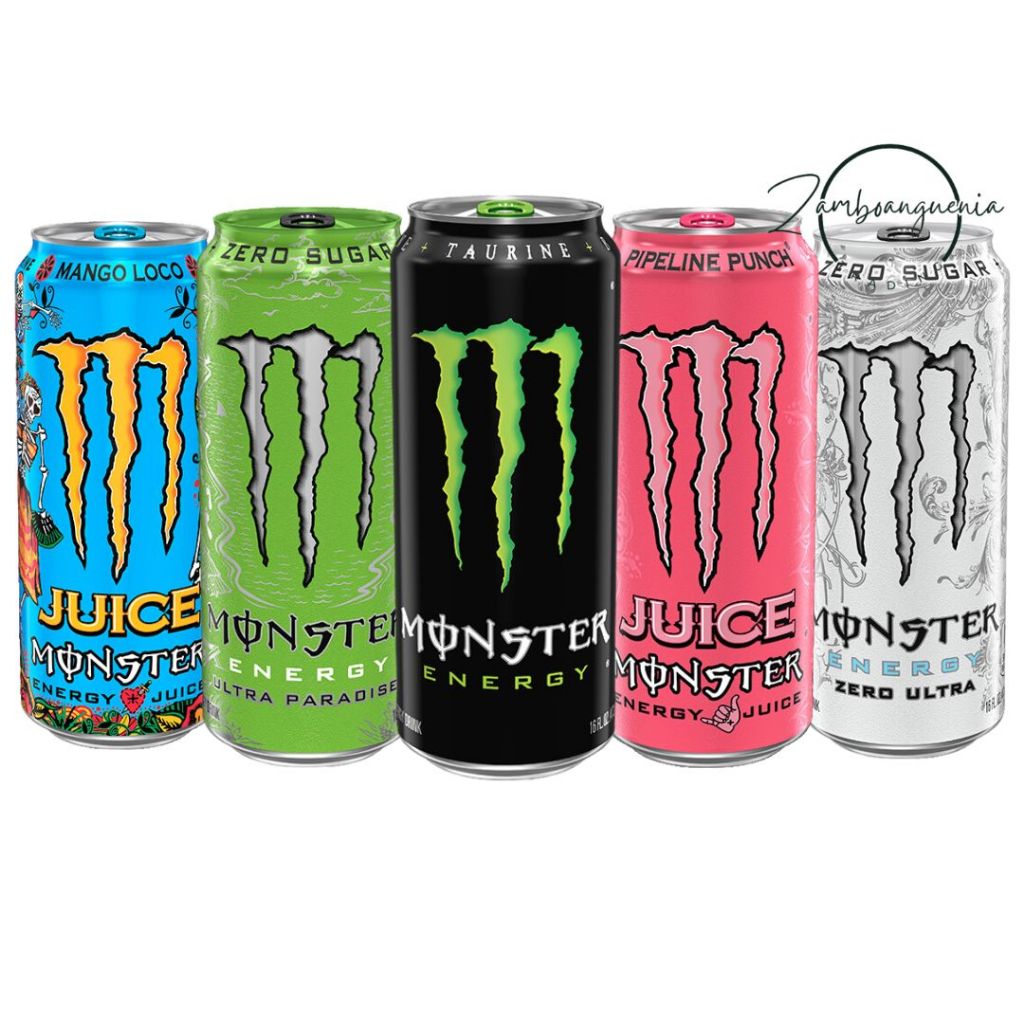 MONSTER ENERGY Drink (Original | Mango Loco | Ultra Paradise | Pipeline ...