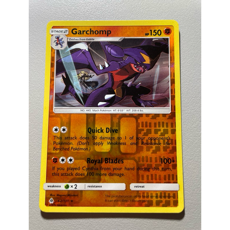 Garchomp - 62/131 - Holo (SM Forbidden Light) | Shopee Singapore
