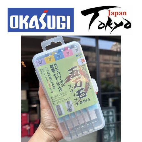 Okasugi Gomanseki Stick Finishing Rubber Grindstone Soft Type 5-piece ...