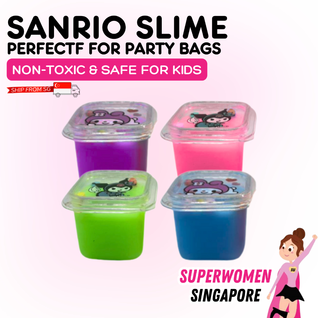 Sanrio Cute Cube Slime for Kids | Non-Toxic, Safe Sensory Play | SG ...