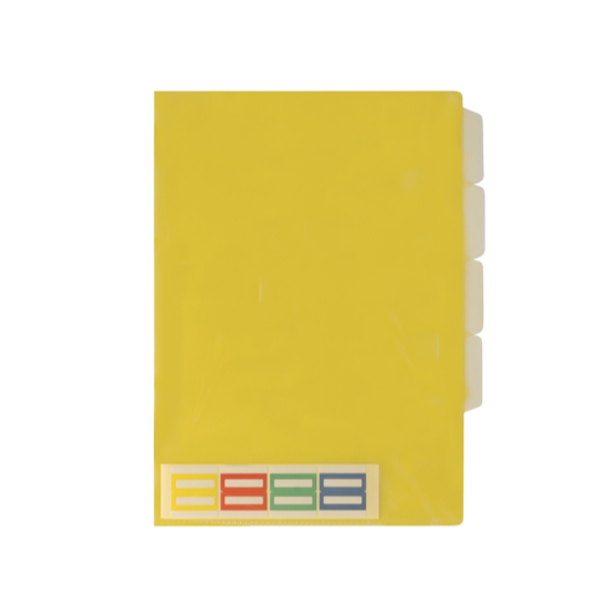 A4 L-Shape Colour Folder with 4 Tabs (3 Compartments) | Shopee Singapore
