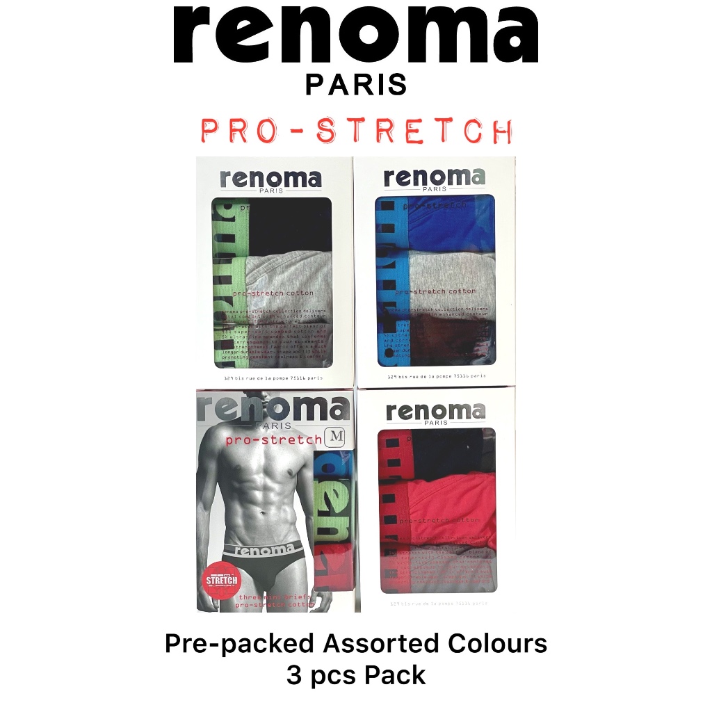 Renoma Pro Stretch Mini Briefs (3 in 1) | Shopee Singapore