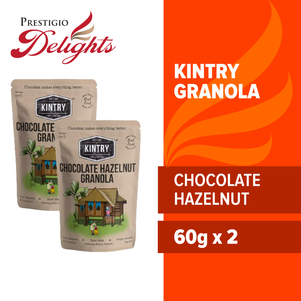[Bundle of 2] Kintry Chocolate Hazelnut Granola 60g | Shopee Singapore