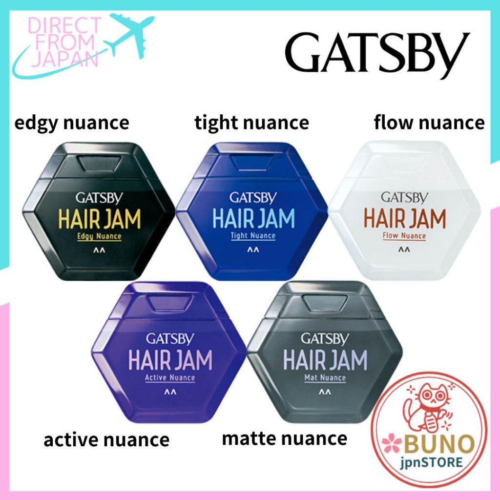 GATSBY mandom Hair Styling Wax Hair Jam - Tight / Active / Edgy / Mat ...