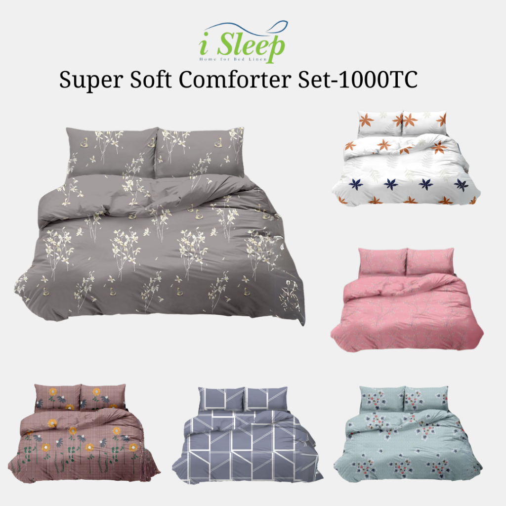 iSleep Super Soft Comforter Set-1000TC | Shopee Singapore