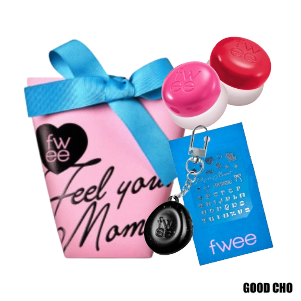 [Fwee] Lip & Cheek Blurry Pudding Pot Duo Set (Key Ring+Sticker ...