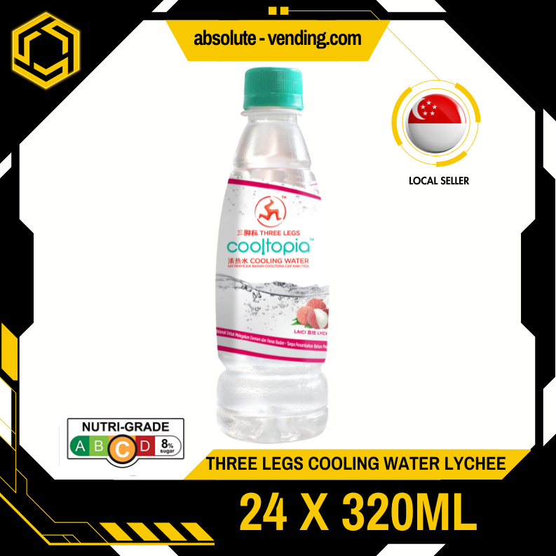 THREE LEGS Cooling Water Lychee 320ML X 24 (BOTTLE) | Shopee Singapore