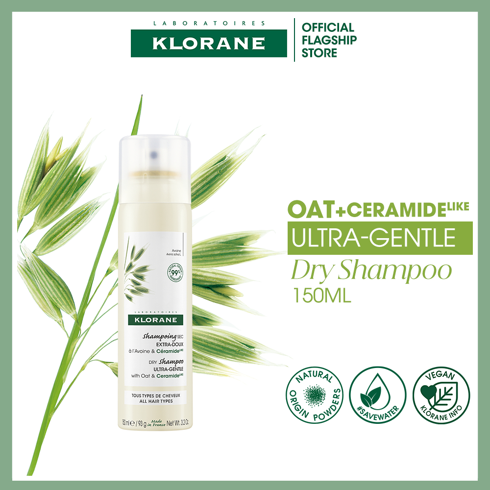 Klorane Oat & Ceramide Ultra Gentle Dry Shampoo 150ml | For all hair ...