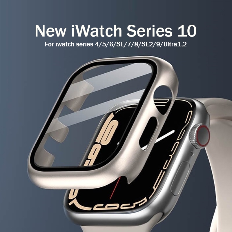 iWatch 2 in 1 Case with Build-in Tempered Glass Protector for Series 10 ...