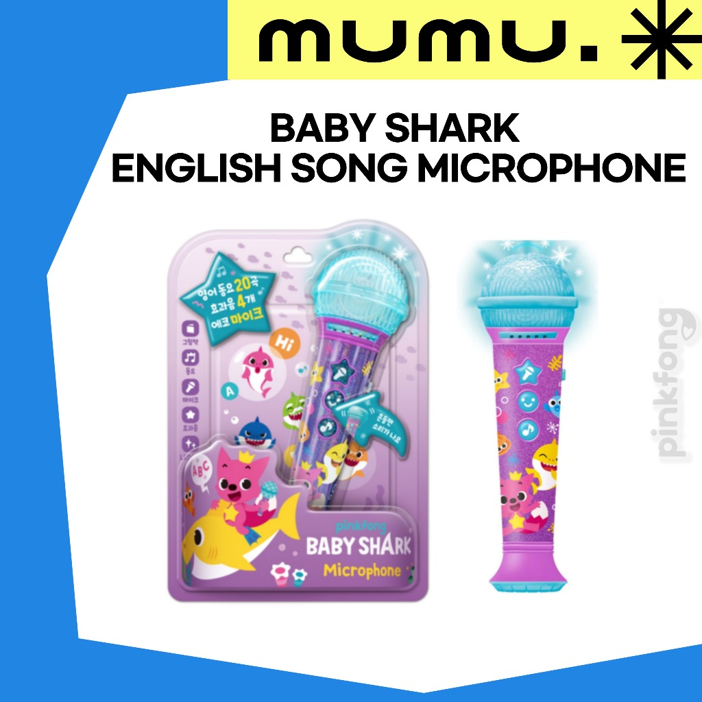 [Pinkfong] Baby Shark English Song Microphone – Interactive Sound Toy ...