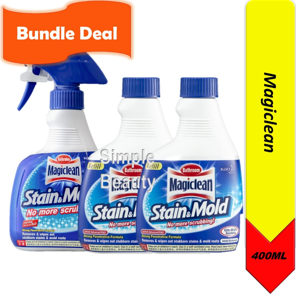 Magiclean Stain & Mold Remover Trigger / Refill / Bathroom Cleaner ...