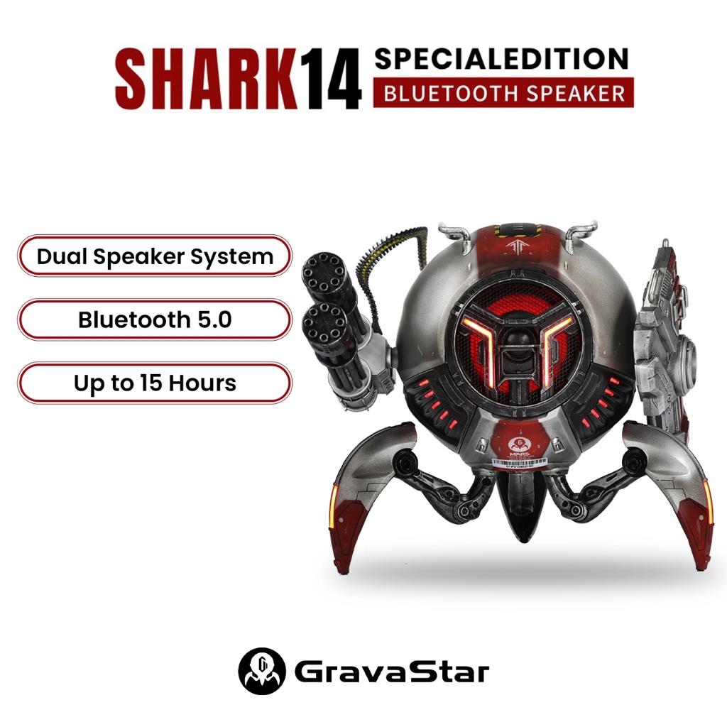 Gravastar Shark 14 Mars Pro 5.0 Sci-fi Wireless Bluetooth, Robotic ...