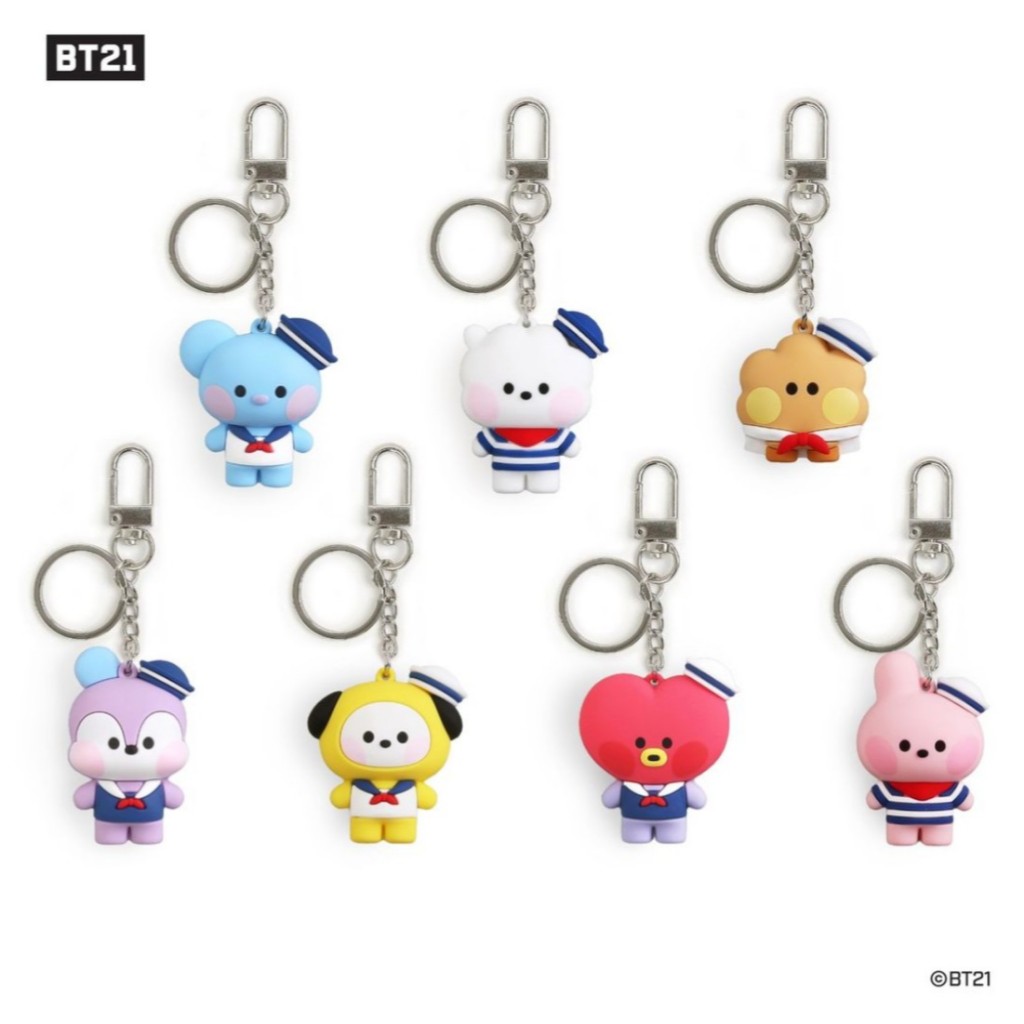 [Monopoly Korea] BT21 minini Figure Keyring Marine Edition | Shopee Singapore