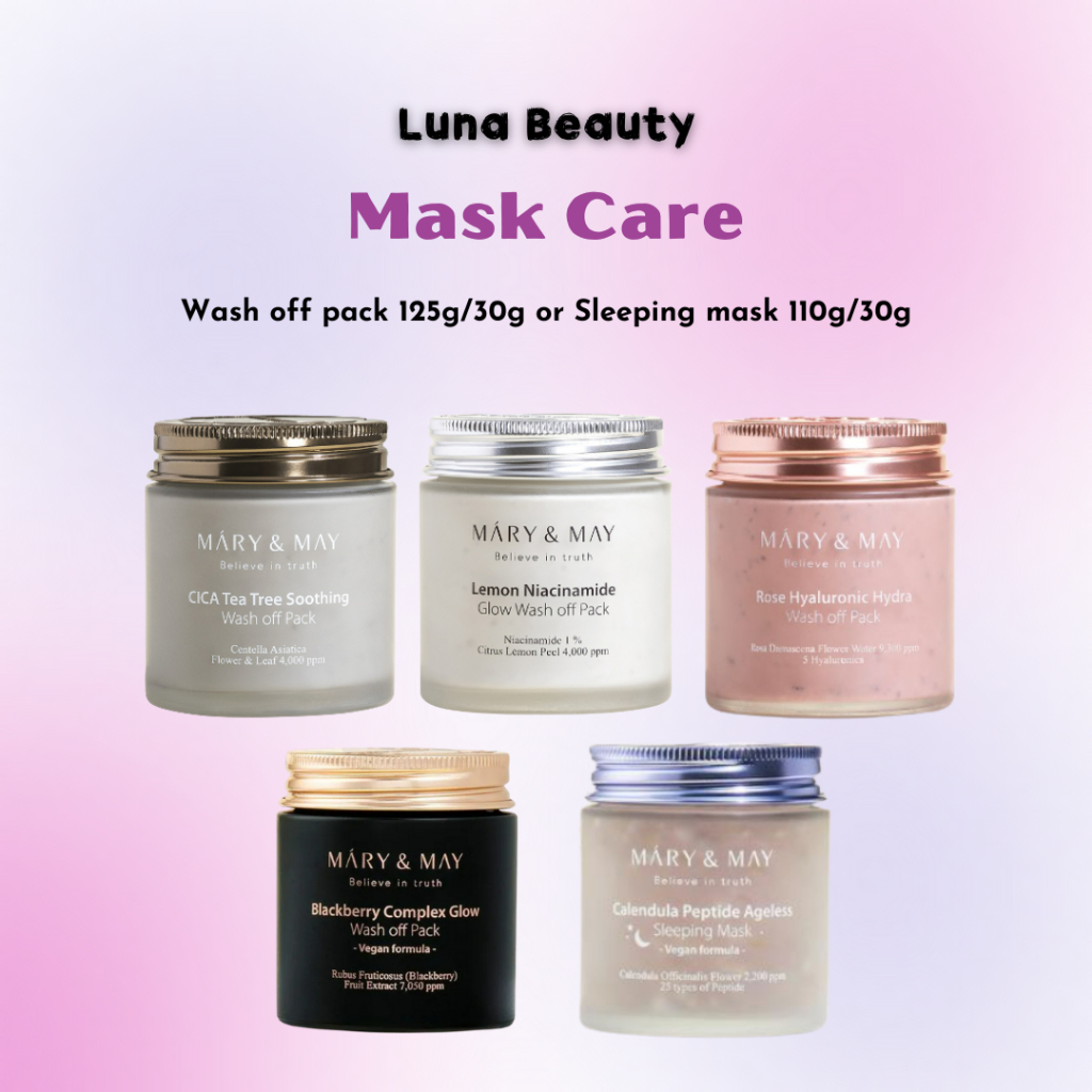 [Mary&May] Wash off pack 125g/30g or Sleeping mask 110g/30g | Shopee ...