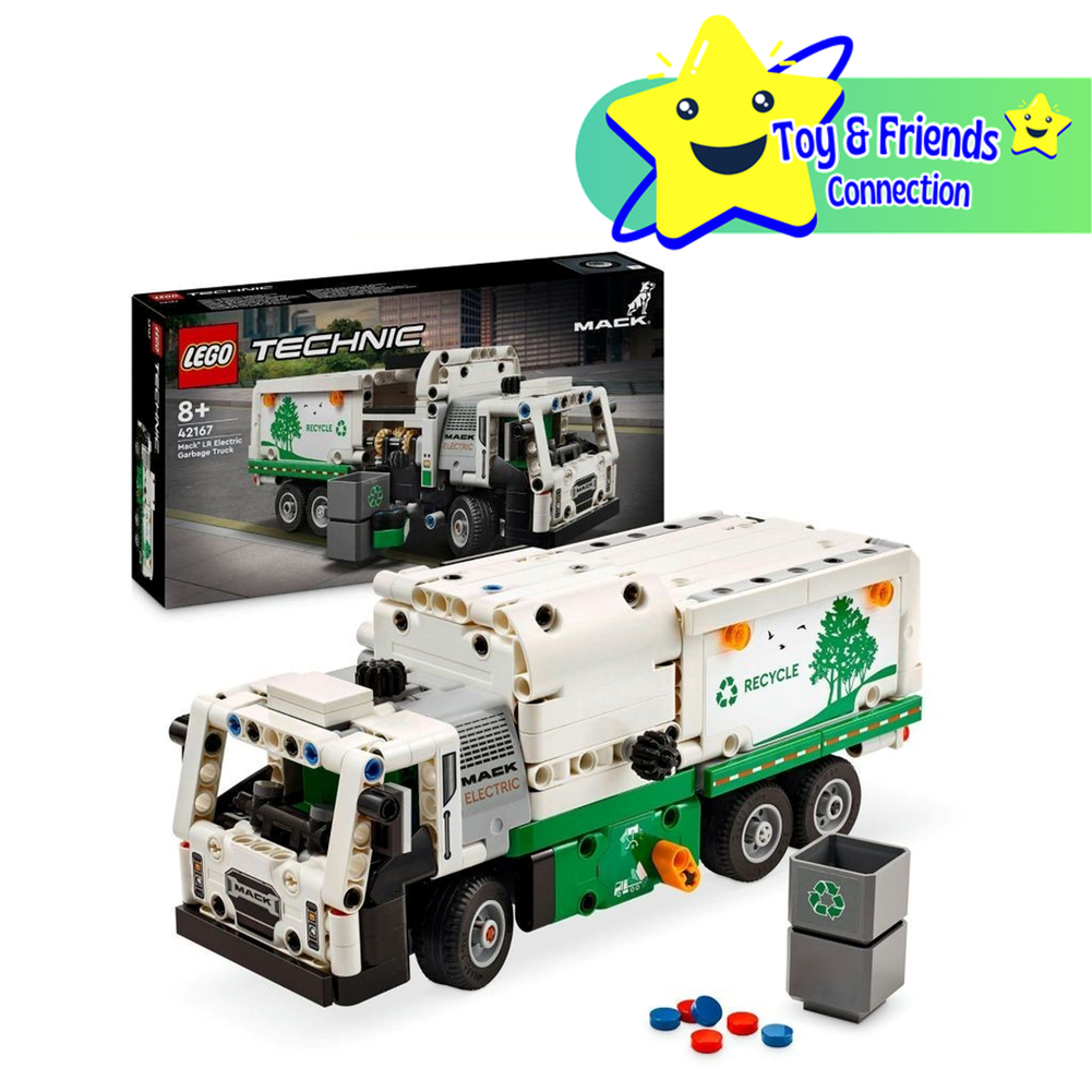 LEGO Technic 42167 Mack LR Electric Garbage Truck Building Set Toys ...