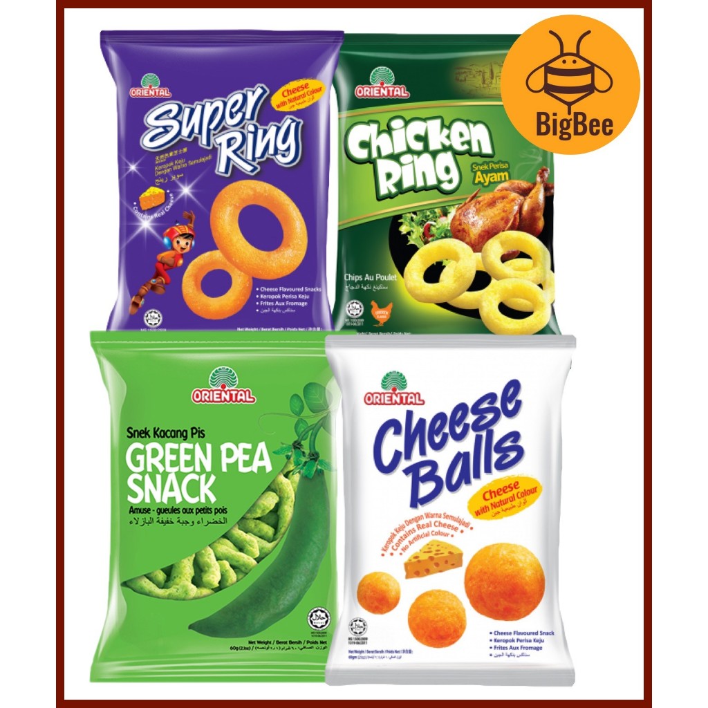 Oriental - 60g/pkt Super Ring / Cheese Balls / Chicken Ring / Green Pea ...