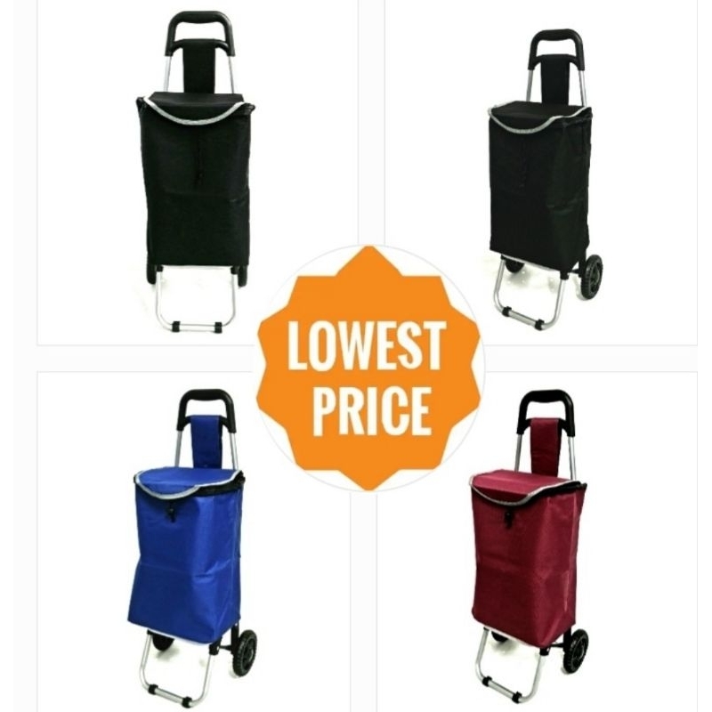 Market trolley bag with wheels Market trolley foldable Shopping Trolley ...