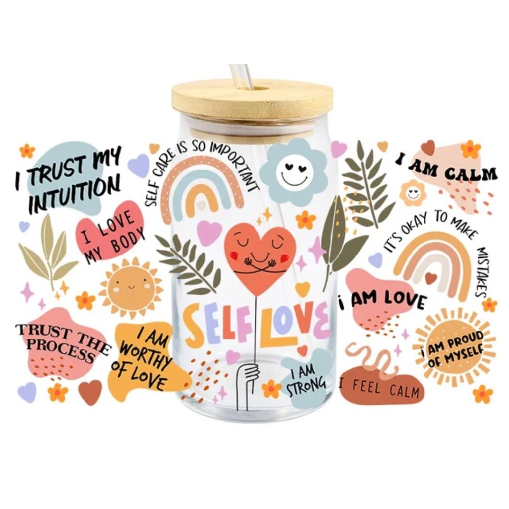 Affirmation Label - Self Love (Hug) | Shopee Singapore