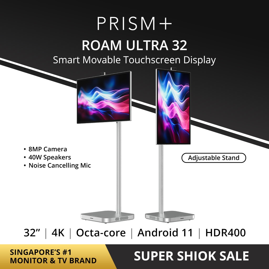PRISM+ Roam Ultra 32 Lifestyle Smart Display | 32" Touchscreen 4K UHD ...
