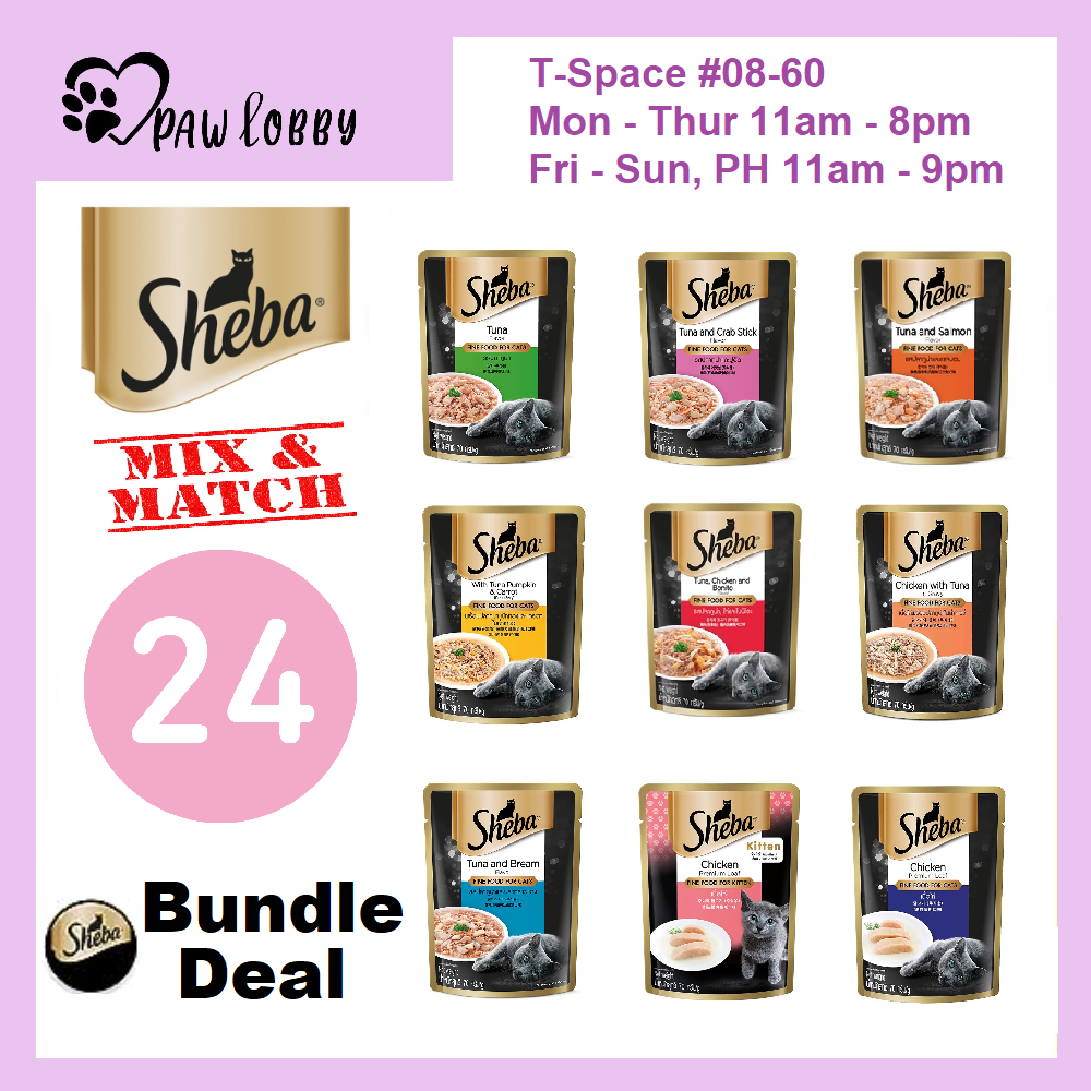 [Ready Stock] SHEBA Cat Wet Pouch Bundle Deal 70g | Sheba Pouch Wet Cat ...