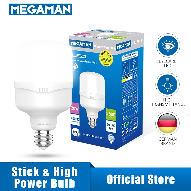 Megaman LED Classic Stick Bulb НPB Light 11W/15W/20W/30W E27 3000K Warm ...