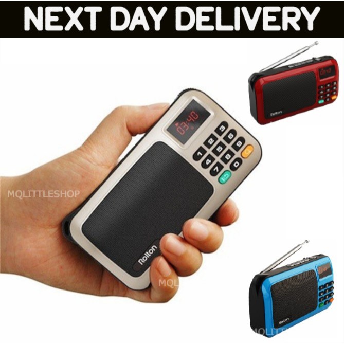 [MQLITTLSHOP] Rolton W405 Portable FM Radio Rechargeable Good quality ...