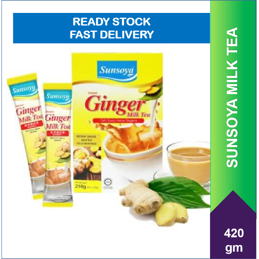 Sunsoya Ginger Milk Tea/ or Hazelnut Milk Tea (420g) - Sunsoya Brand - 420g | Shopee Singapore