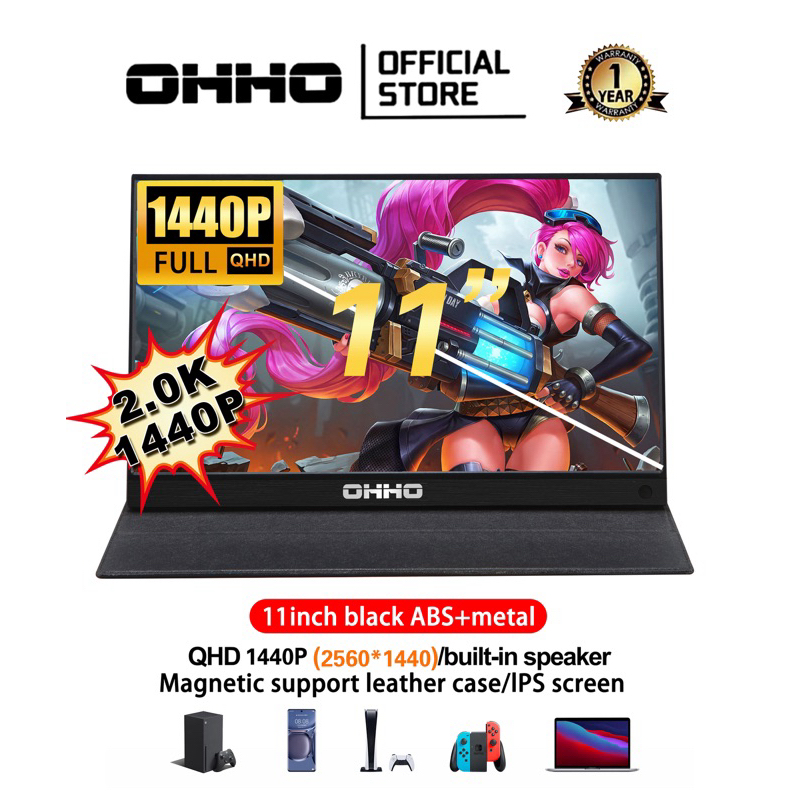 【SG Ready Stock】11/12.2inch 1920*1200 Portable Monitor OHHO I 1.5K IPS ...
