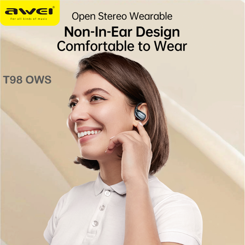 Awei T98 OWS Open Wireless Bluetooth Non-In-Ear Design Comfortable to ...