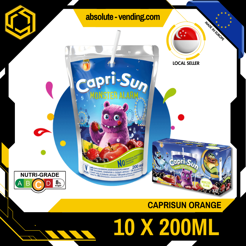 CAPRISUN Monster Alarm Mixed Juice 200ML X 10 (TETRA) | Shopee Singapore