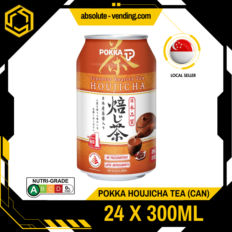 POKKA Houjicha 300ML X 24 (CAN) | Shopee Singapore