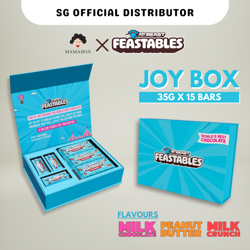 JOY BOX - Feastables MrBeast Chocolate 35g | Customizable | 15 Bars Per ...