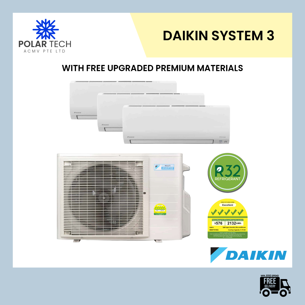 DAIKIN iSmile Eco Series System 3 (Installation with Upgraded Materials ...