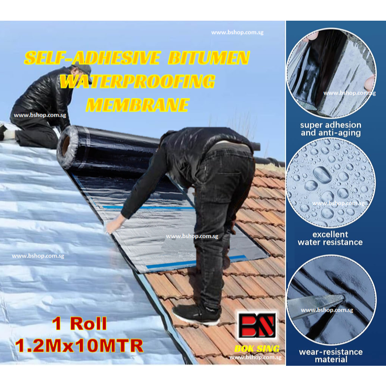 WATERPROOFING ADHESIVE BITUMEN MEMBRANE 1.2MX10MTR/ WATERPROOF BITUMEN ...