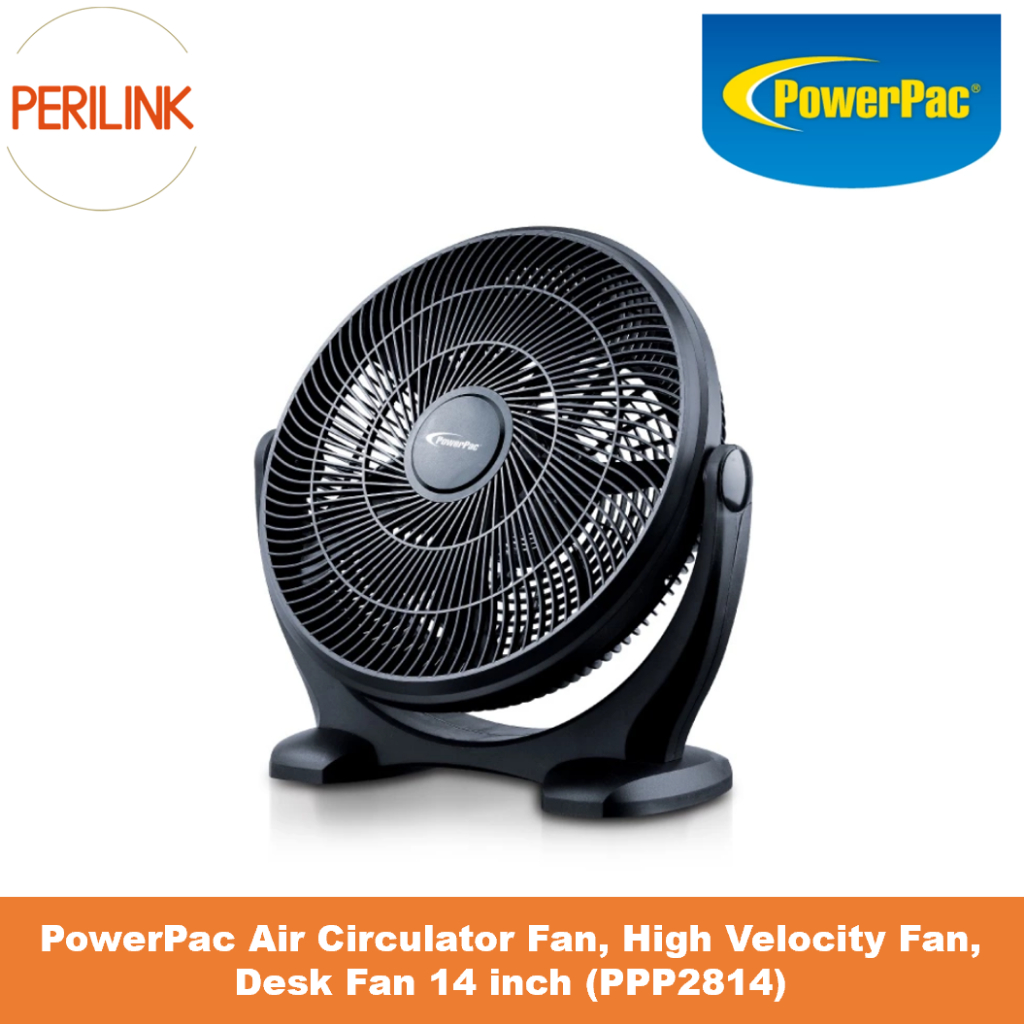 PowerPac Air Circulator Fan, High Velocity Fan, Desk Fan 14 inch ...